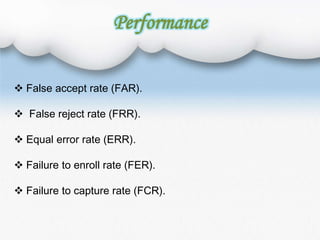 Biometric authentication | PPT