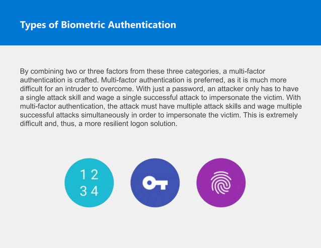 Biometric authentication | PPTX