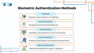 Biometric Authentication: Methods, Advantages, and Disadvantages | PPTX