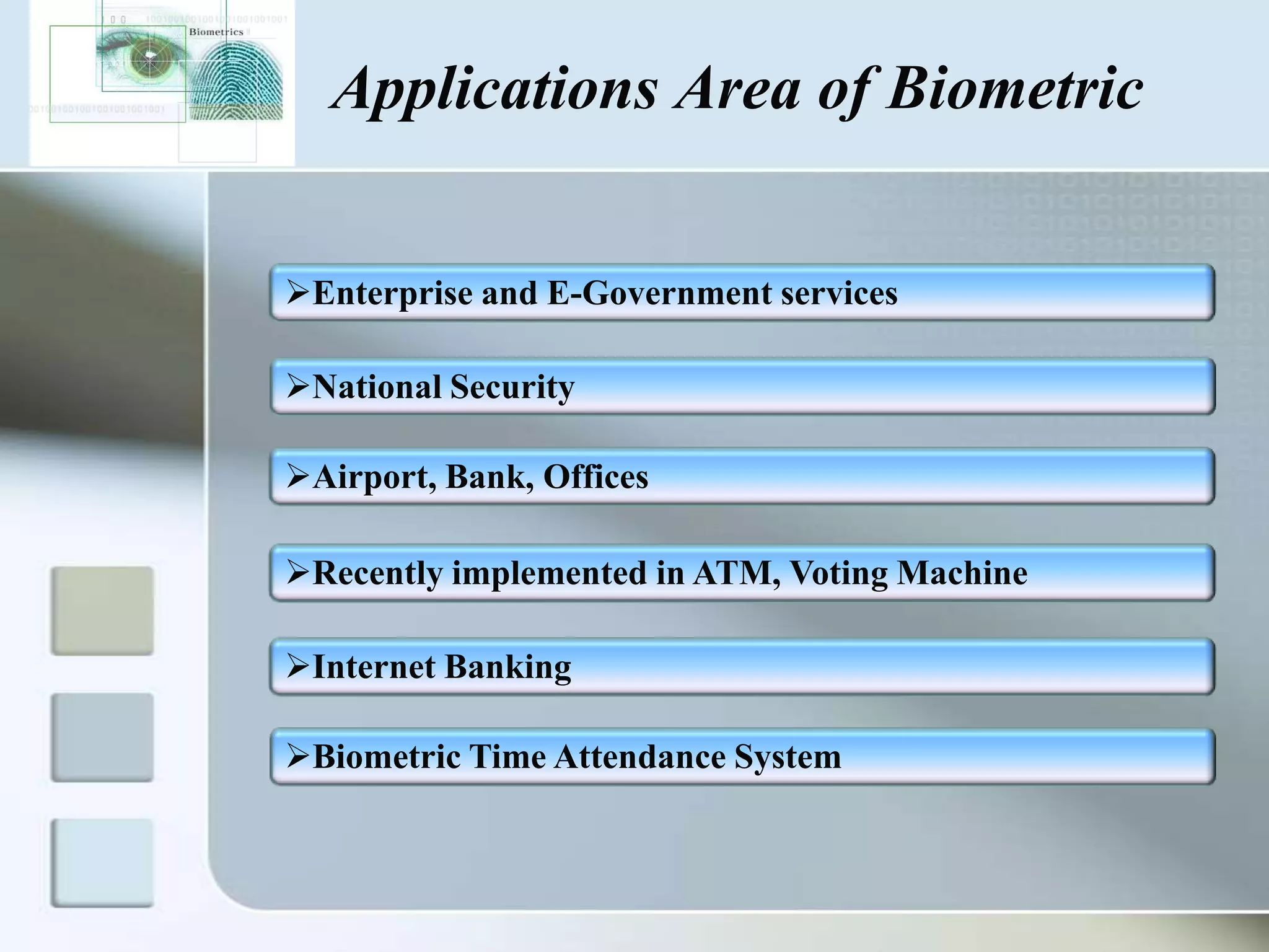 Biometric authentication ppt by navin 6 feb | PPTX | Technology & Computing