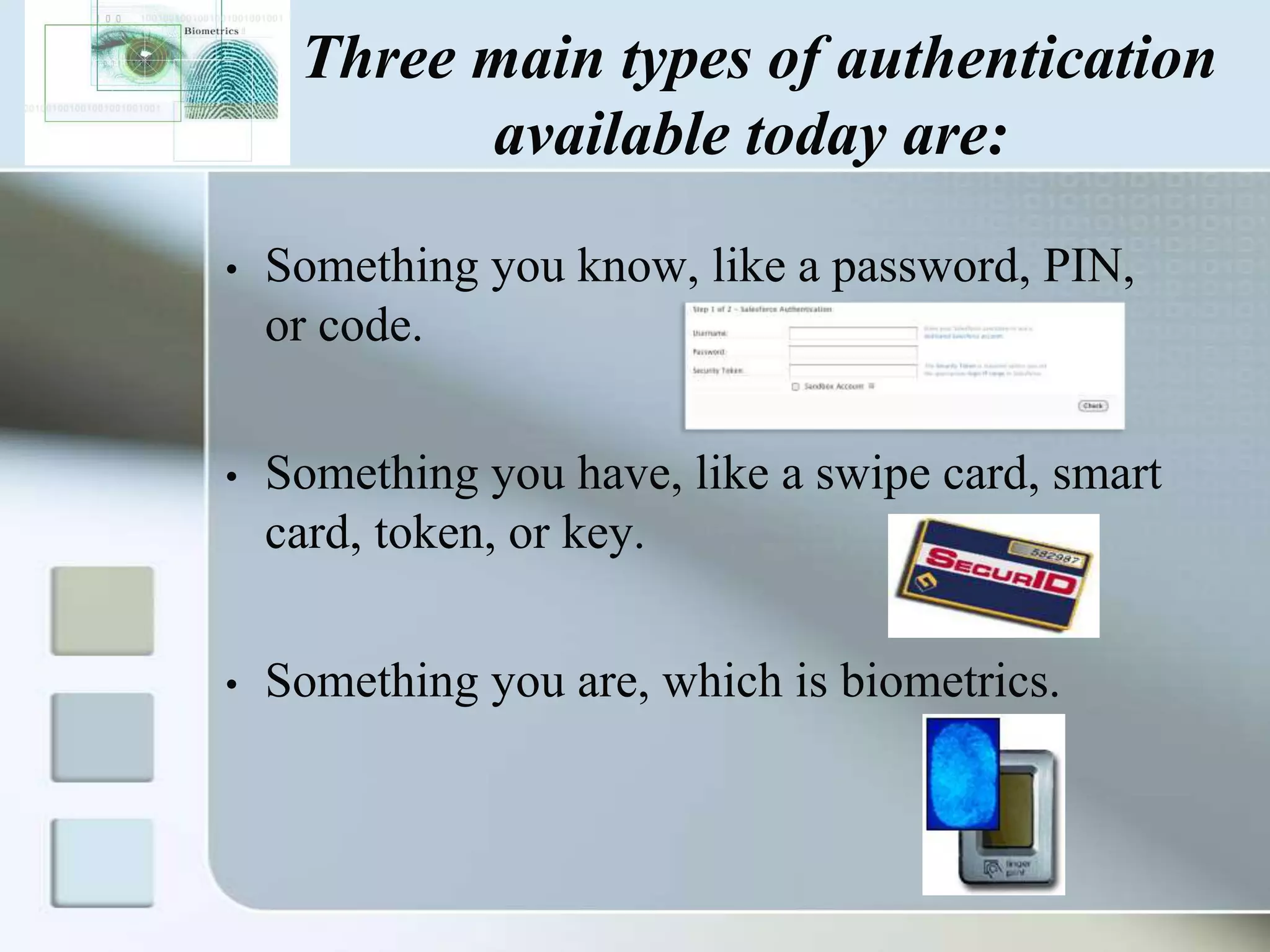 Biometric Authentication Ppt By Navin 6 Feb Pptx Technology And Computing