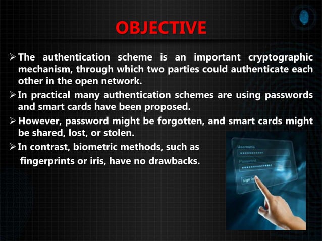 Biometric authentication reiew | PPTX