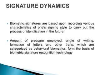 Biometric authentication system | PPTX