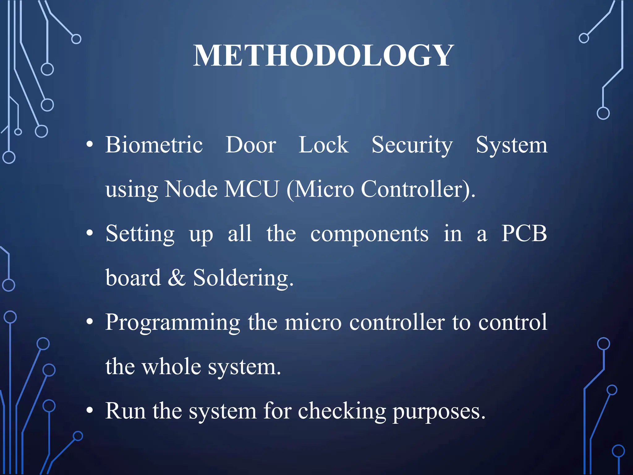 Biometric Door Lock Security System(MID) | PPTX