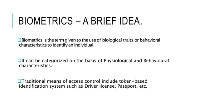 Biometric Voting System Pptx Technology And Computing