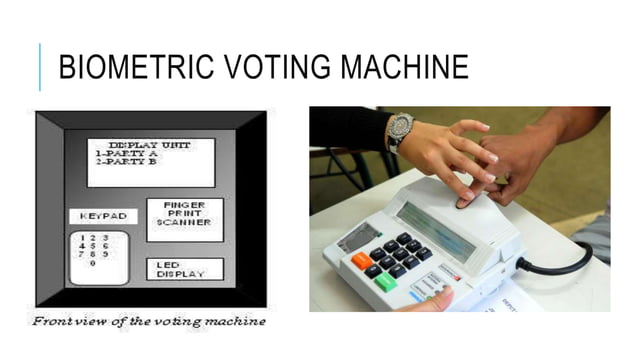 Biometric voting system | PPTX | Technology & Computing