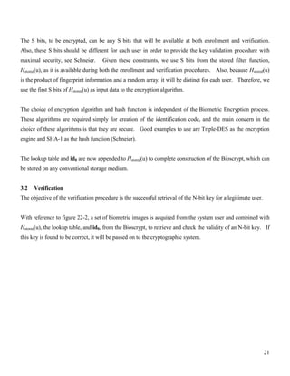 Biometric encryption | PDF