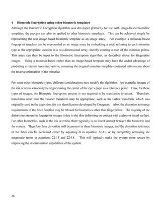 Biometric encryption | PDF