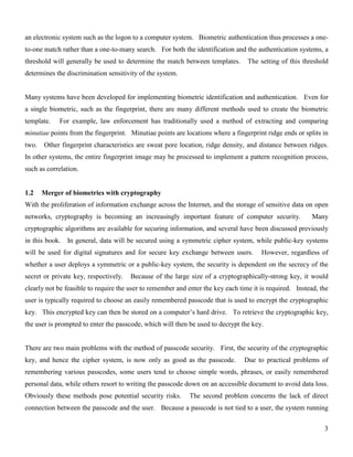 Biometric encryption | PDF