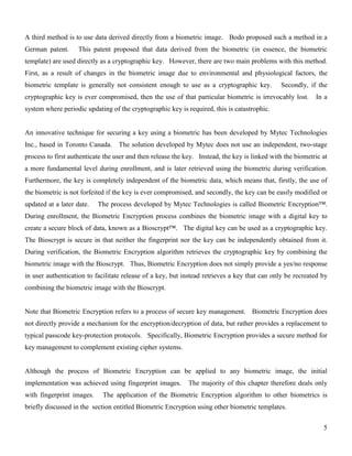 Biometric encryption | PDF