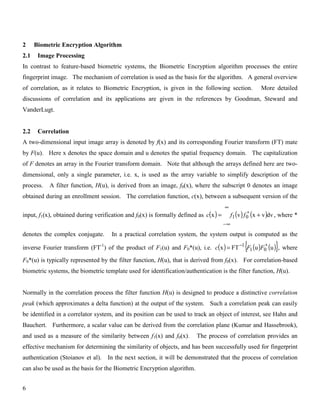 Biometric encryption | PDF