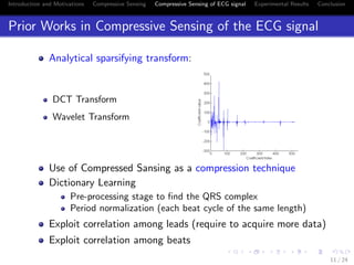 Gaussian Dictionary for Compressive Sensing of the ECG Signal | PDF