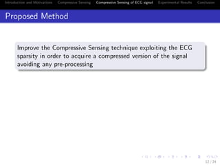 Gaussian Dictionary for Compressive Sensing of the ECG Signal | PDF