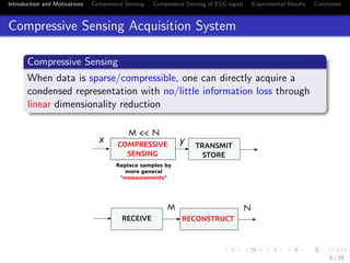 Gaussian Dictionary for Compressive Sensing of the ECG Signal | PDF