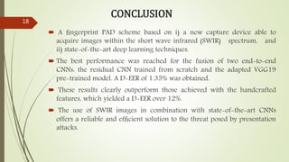 Biometric presentation attack detection | PPTX