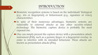 Biometric presentation attack detection | PPT