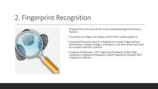 Biometric recognition using deep learning | PPTX