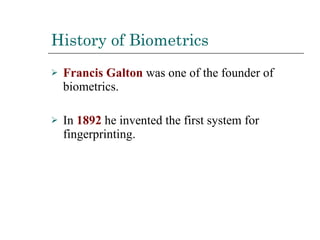 Biometrics | PPT | Technology & Computing