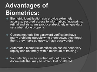 Biometrics | PPT