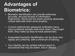 Biometrics | PPTX
