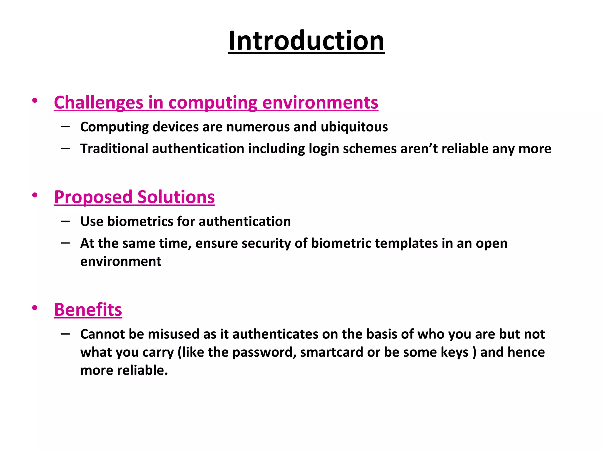 biometric technology | PPT