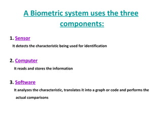 biometric technology | PPT