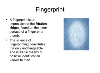 Biometrics | PPT