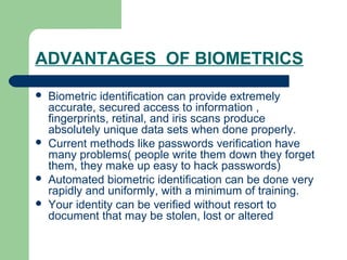 Biometrics | PPT