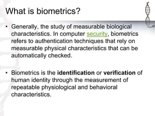 Biometrics | PPTX