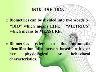 Biometrics | PPT