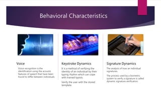 Biometrics | PPTX | Technology & Computing