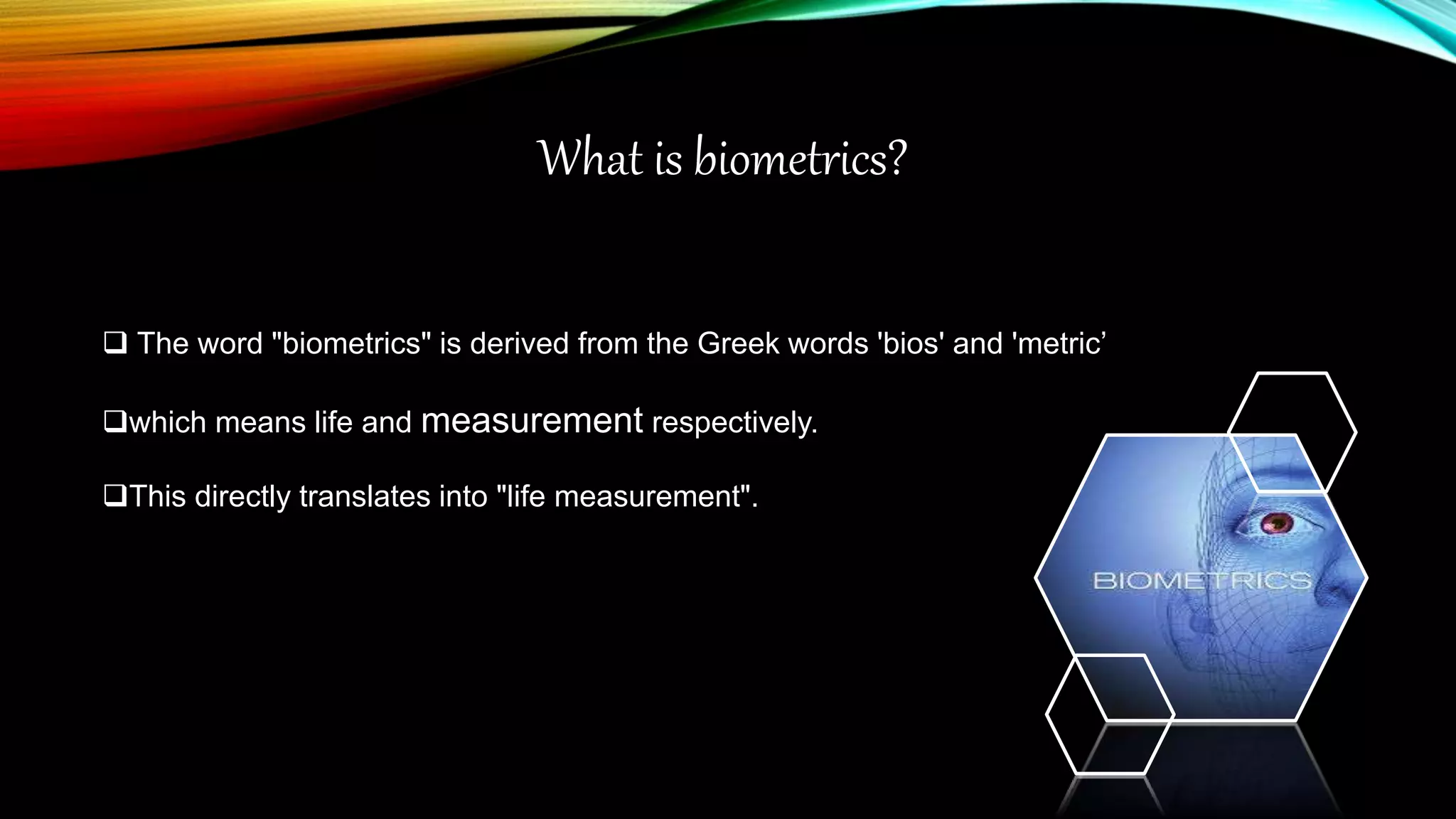 Biometrics Report ppt | PPT