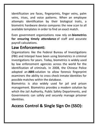 Biometrics | DOCX