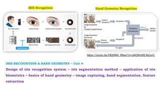Biometrics and its applications in Medical | PPTX