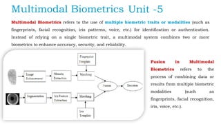 Biometrics and its applications in Medical | PPTX