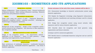Biometrics and its applications in Medical | PPTX