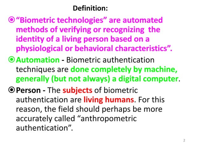Biometrics - Chapter 1 Introduction.pptx