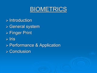 biometrics-ppt pdf | PPT