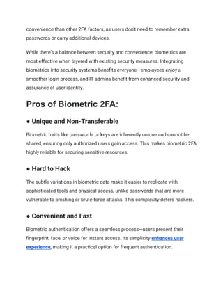 Biometrics and 2FA Authentication_ A Detailed Analysis of Security ...