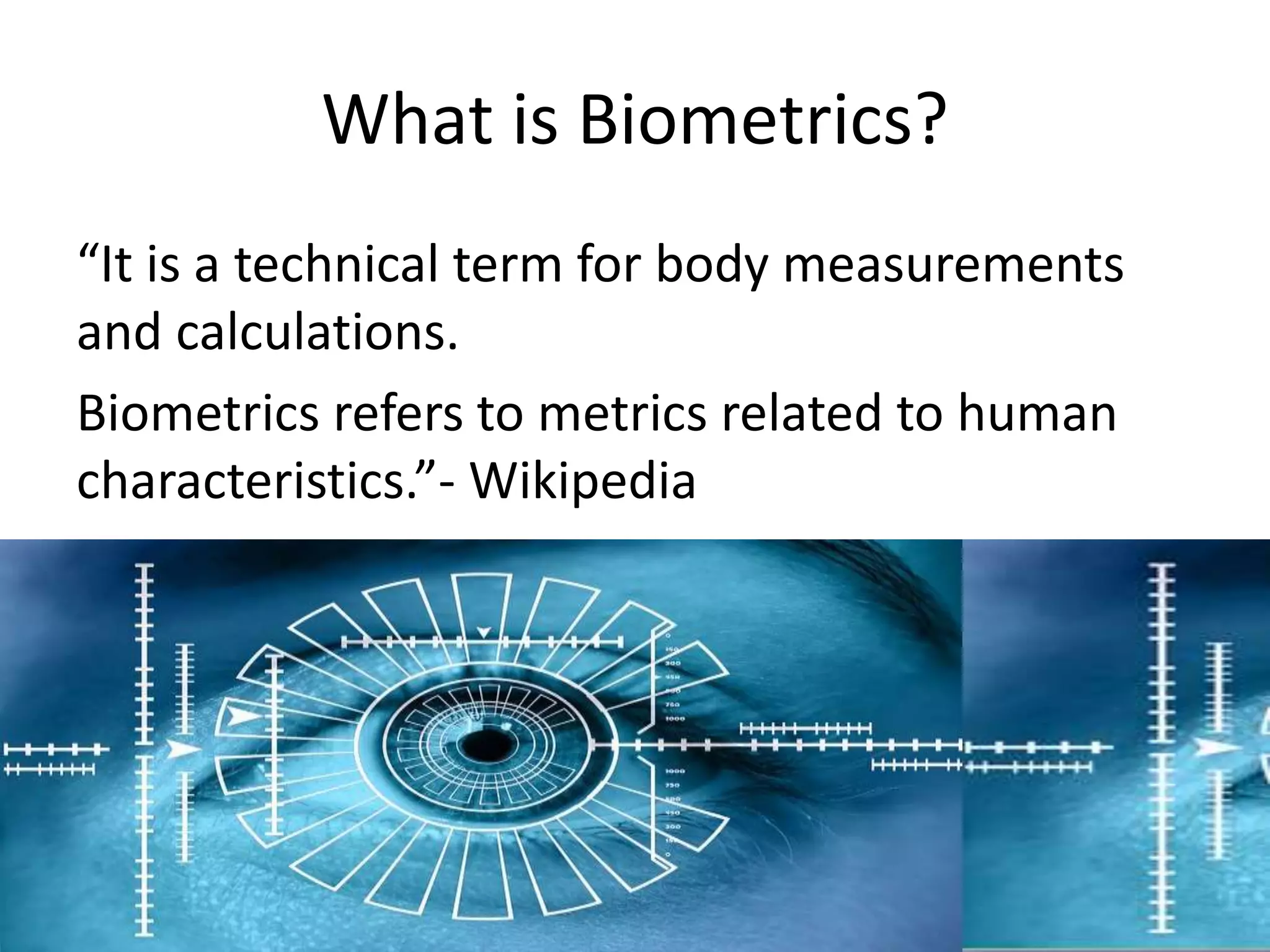 Biometrics and Identity management | PPTX
