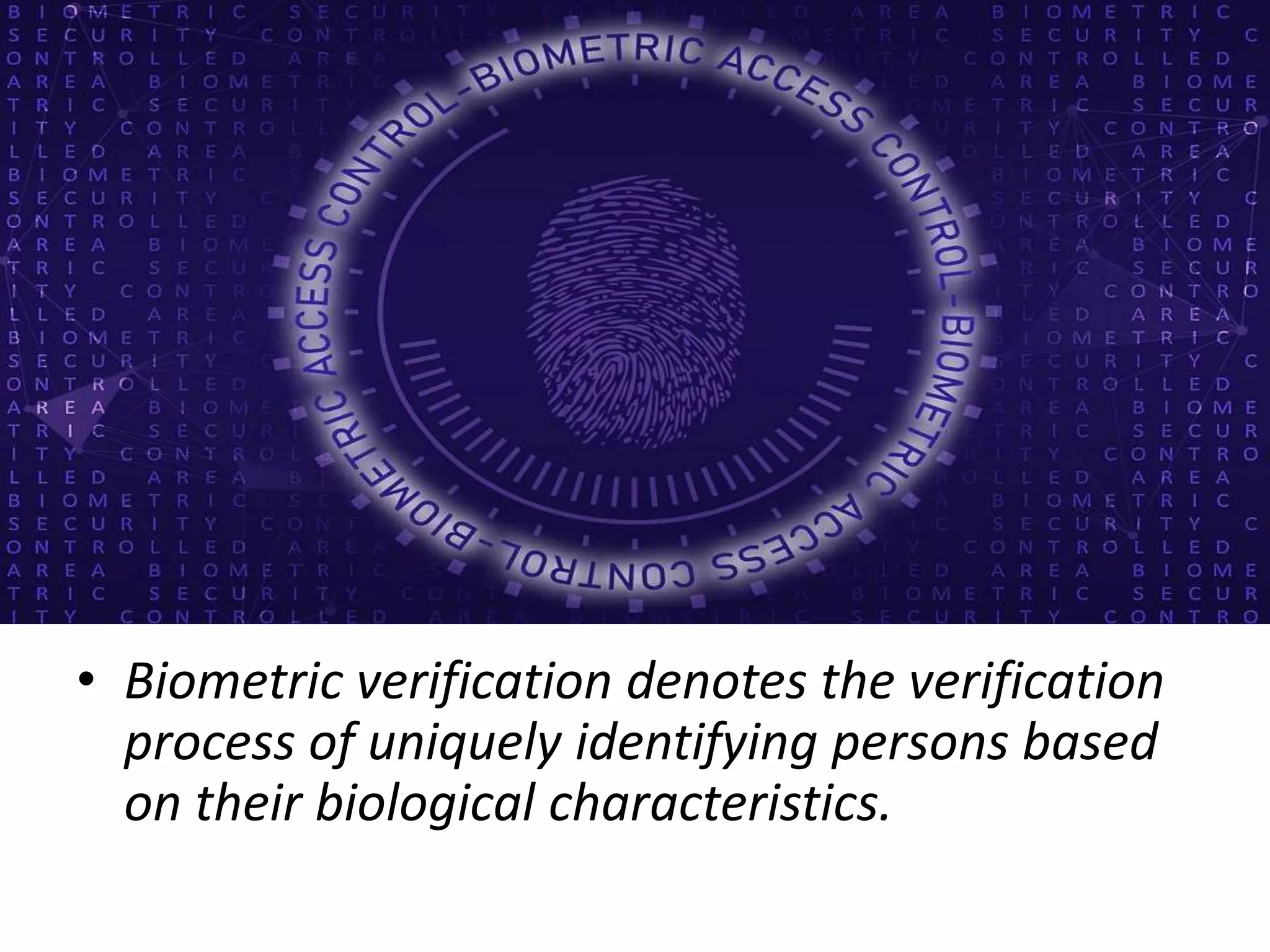 Biometrics and Identity management | PPTX