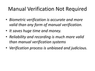 Biometrics and Identity management | PPT