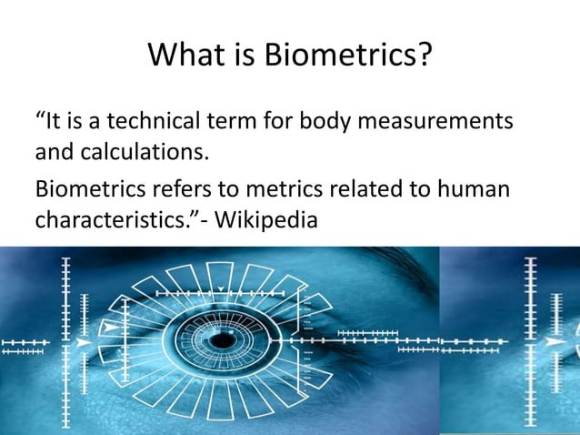 Biometrics and Identity management | PPT