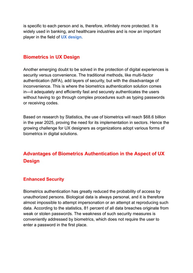 Biometrics Authentication Revolutionizing Ux Design For Enhanced