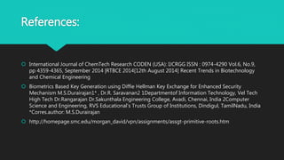 Biometrics based key generation | PPTX