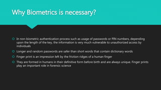 Biometrics based key generation | PPTX