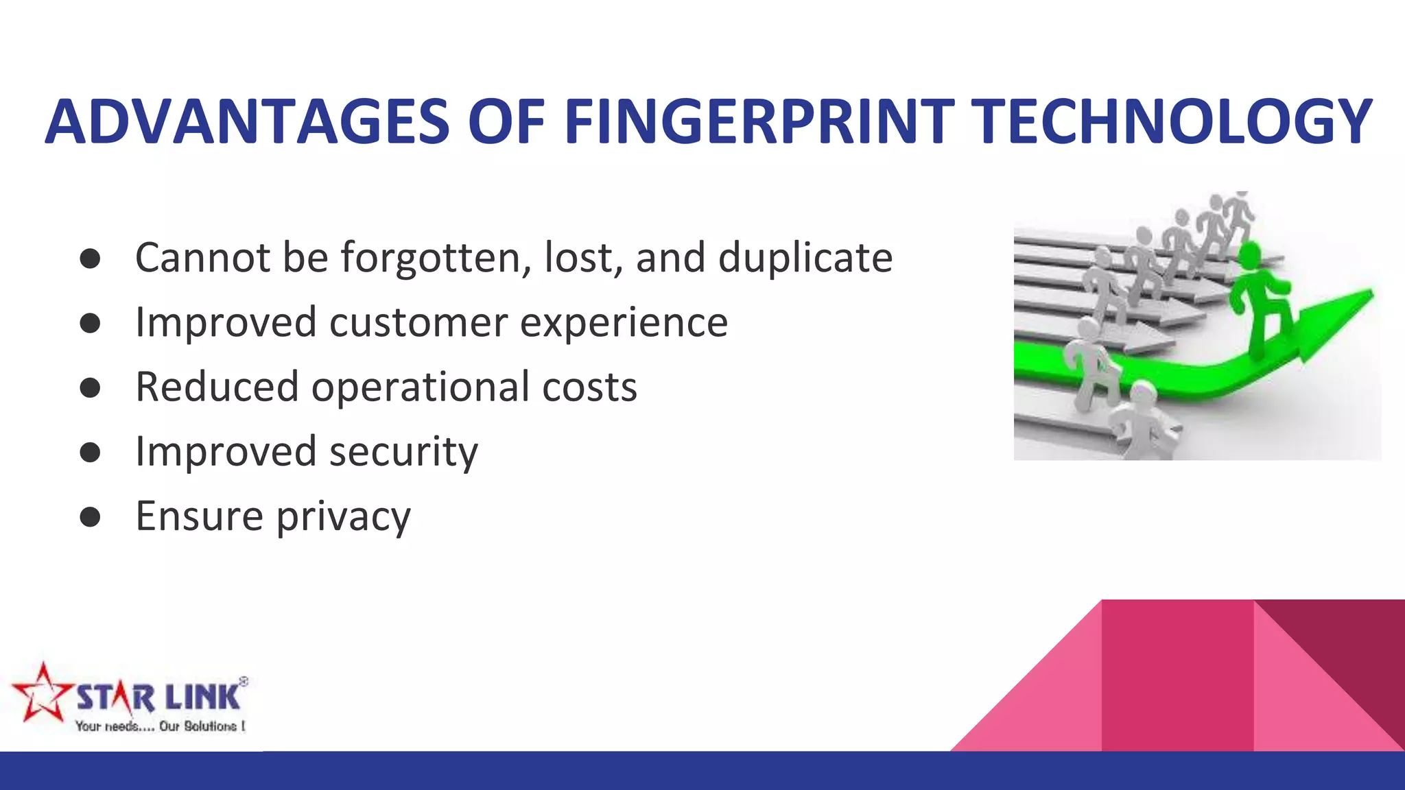 Biometrics based on fingerprint technology | PPTX