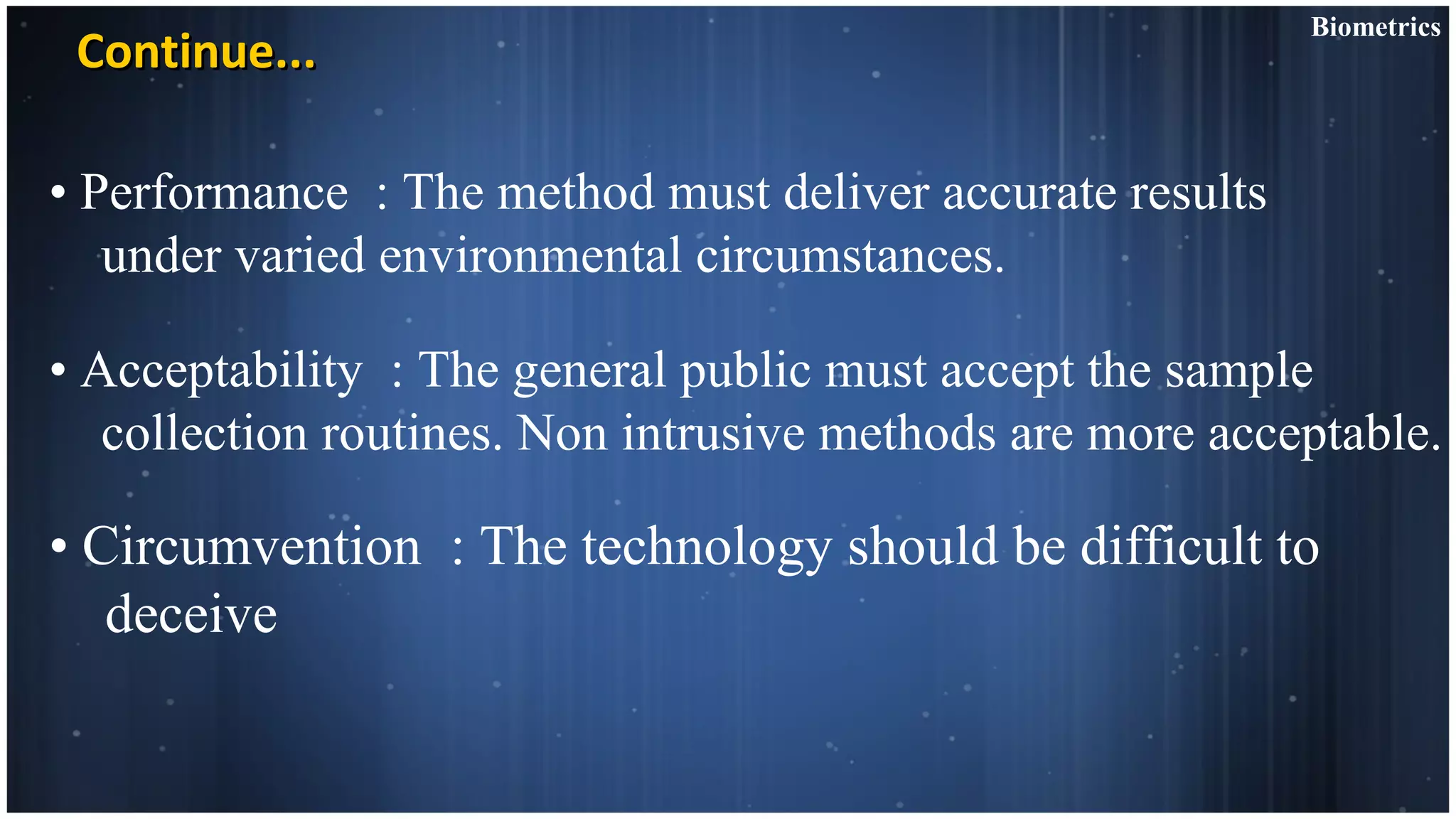 Biometrics final ppt | ODP