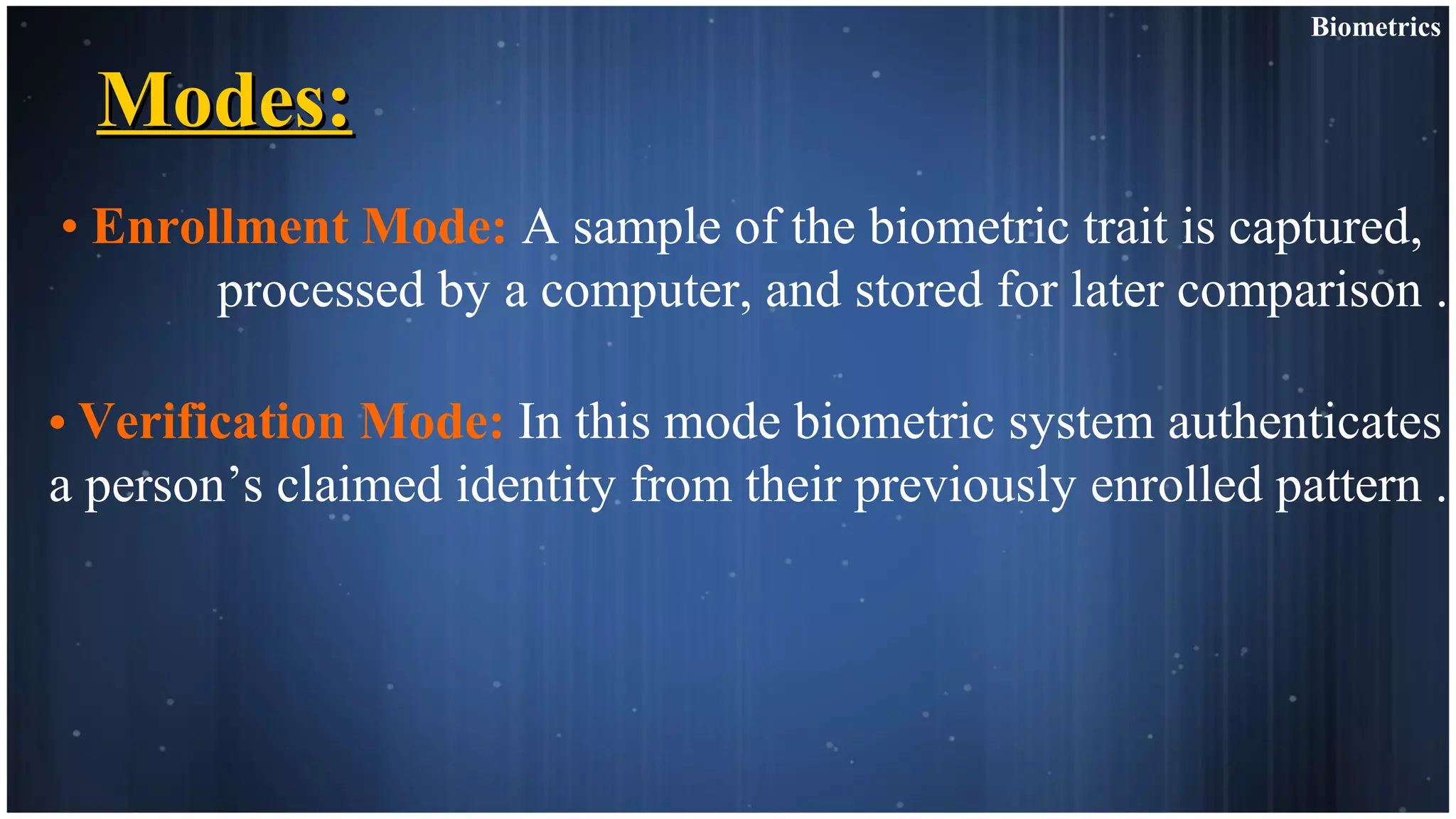 Biometrics final ppt | ODP