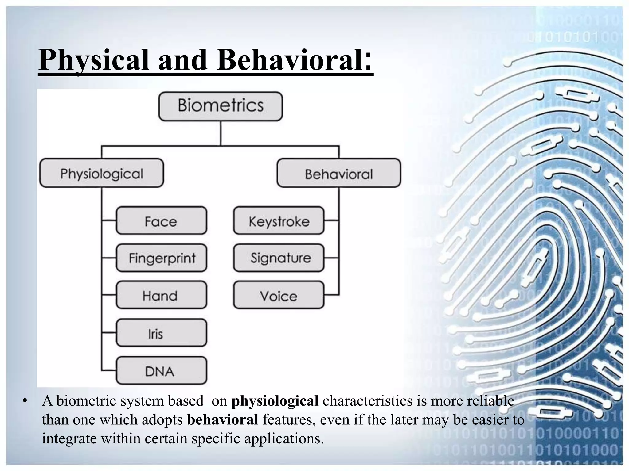 Biometrics fingerprint | PPT